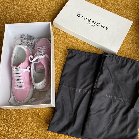 Givenchy | Shoes | Givenchy Pink Leather Sneakers | Poshmark